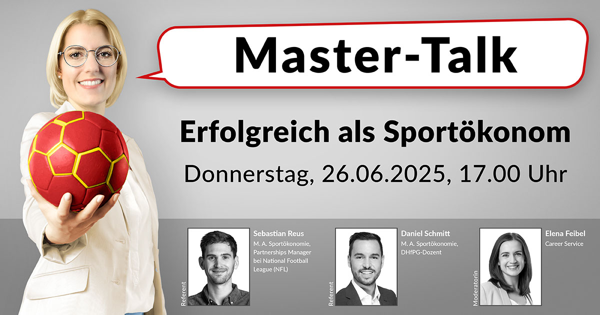Master-Talk: erfolgreich als Sportökonom